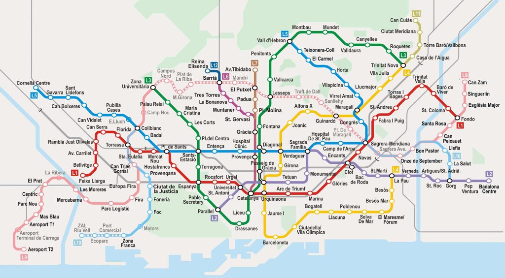 Barcelona Metro Map, Tickets, Hours and Stations