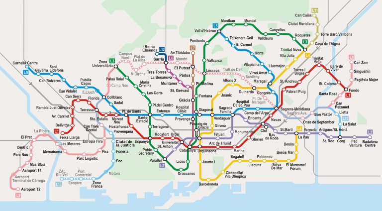Barcelona Metro Map, Tickets, Hours and Stations