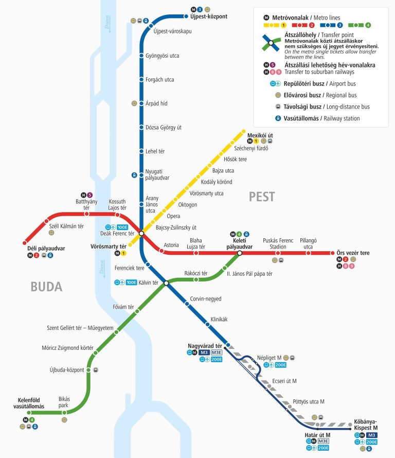 Budapest Metro Map, Tickets, Timetable, Stations and Hours