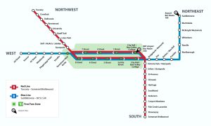 Calgary C-Train Map, Stations, Timetable and Fares