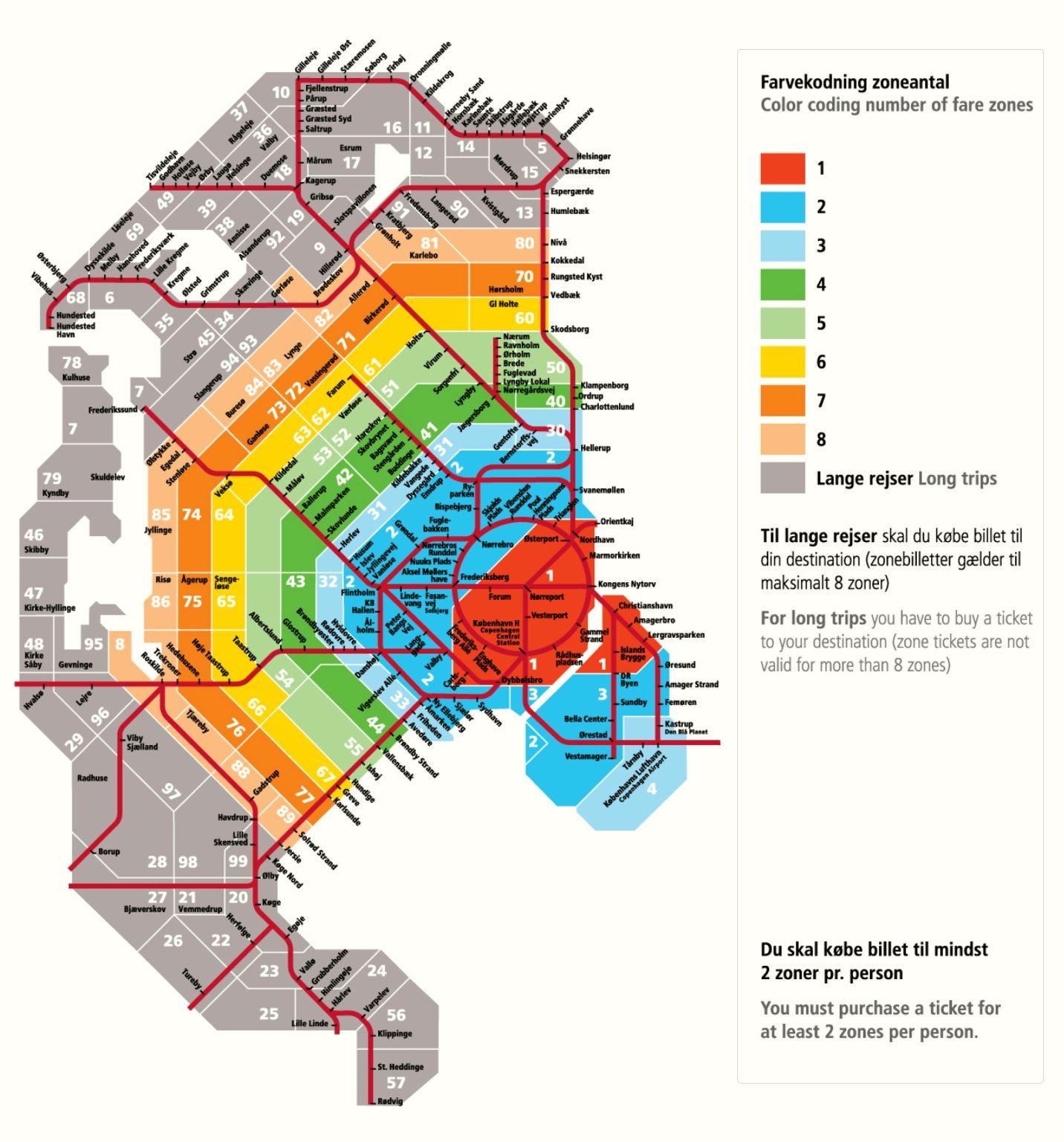 Copenhagen S-train — Map, Lines, Route, Hours, Tickets