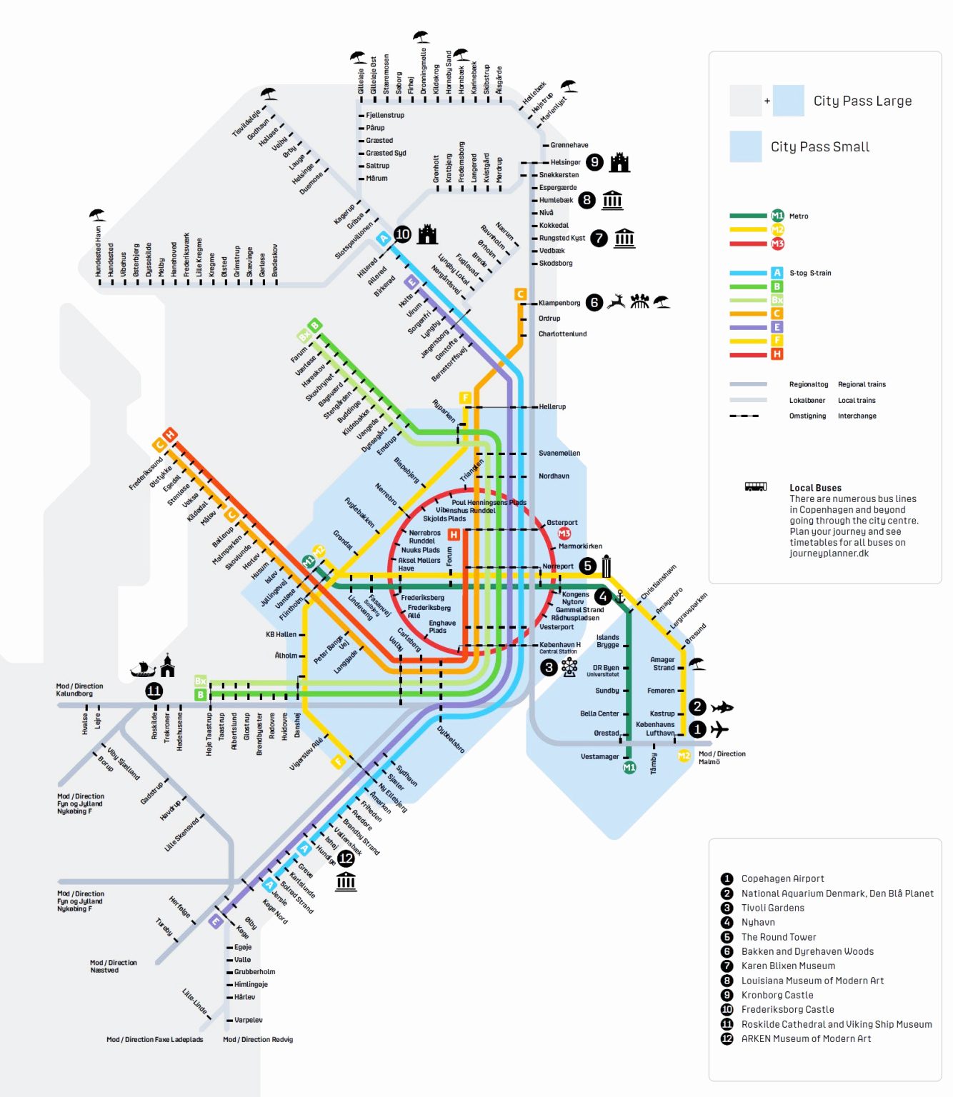 Copenhagen S-train Map, Timings, Stations, Tickets and Connections