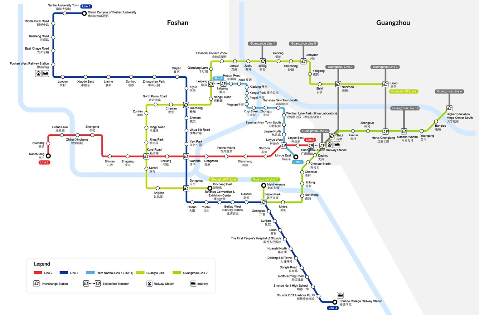Foshan Metro Map, Timings, Fares and Stations