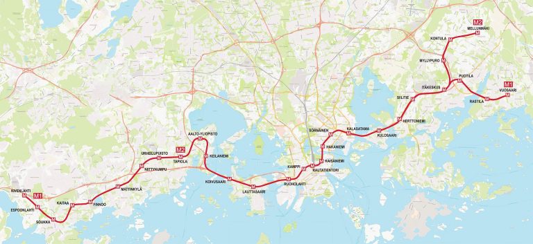 Helsinki Metro — Map, Lines, Route, Hours, Tickets