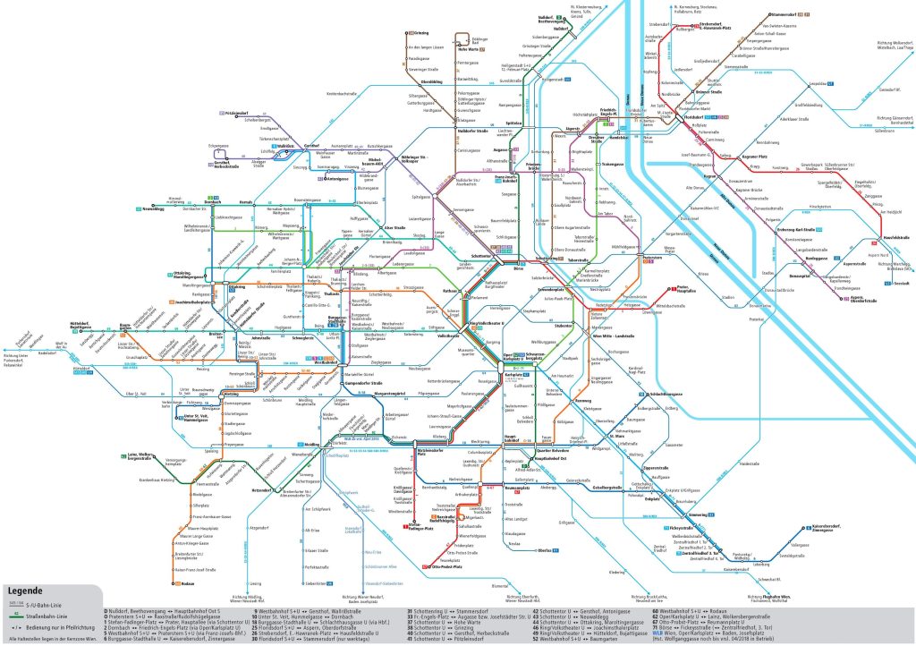 Vienna Public Transportation Map, Tickets, Routes and Timetables