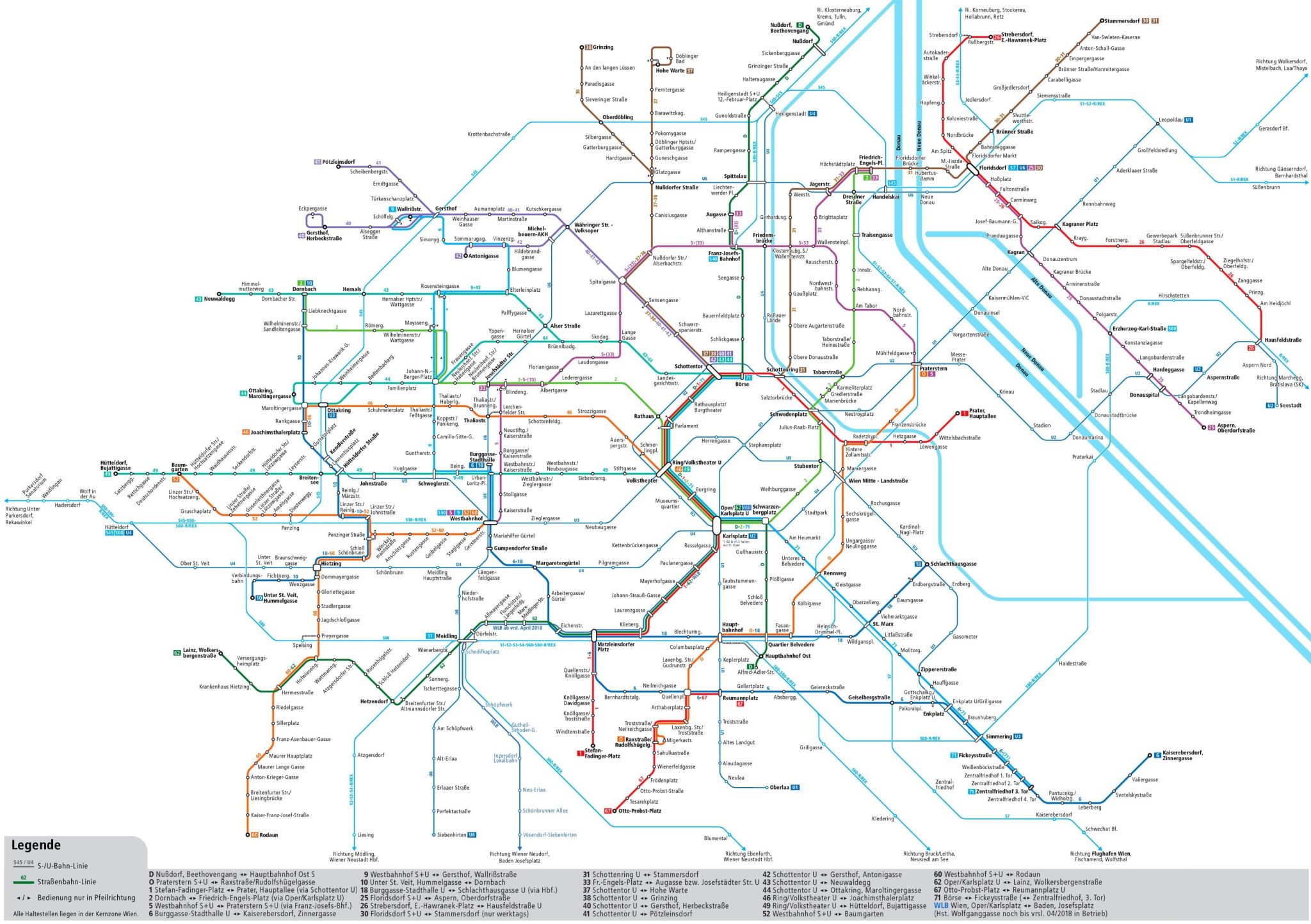 Vienna Public Transportation Map, Tickets, Routes and Timetables