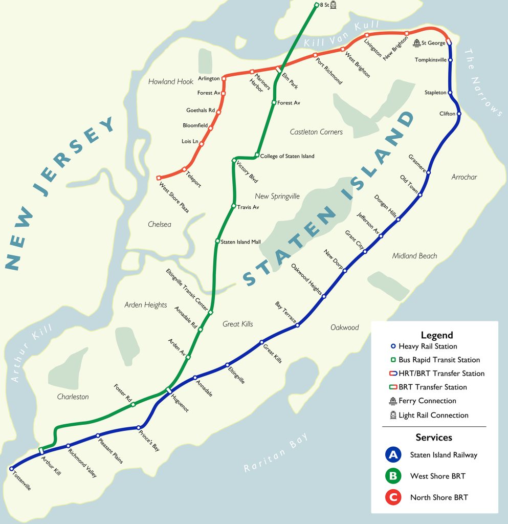 Staten Island Railway Map, Stations, Hours, Fare and Connections