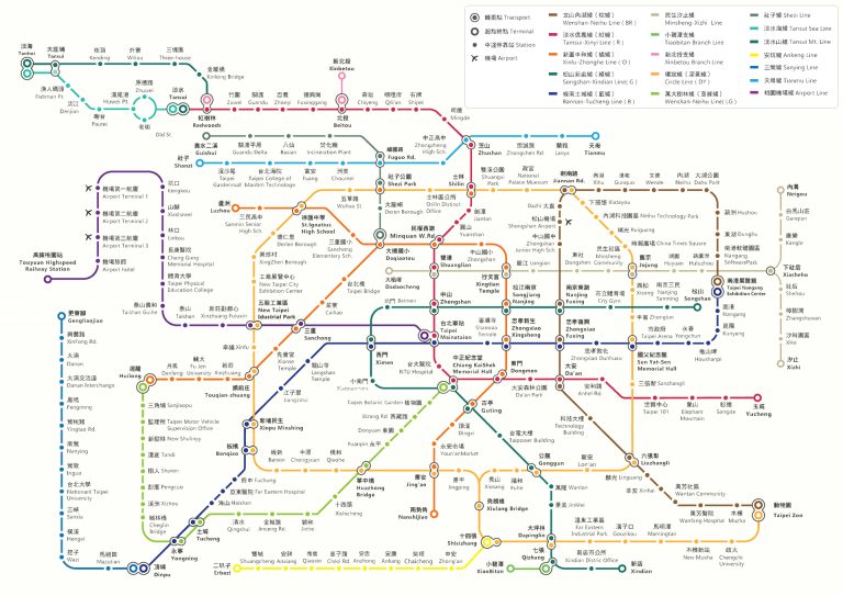 Taipei Metro (MRT) — Map, Lines, Route, Hours, Tickets