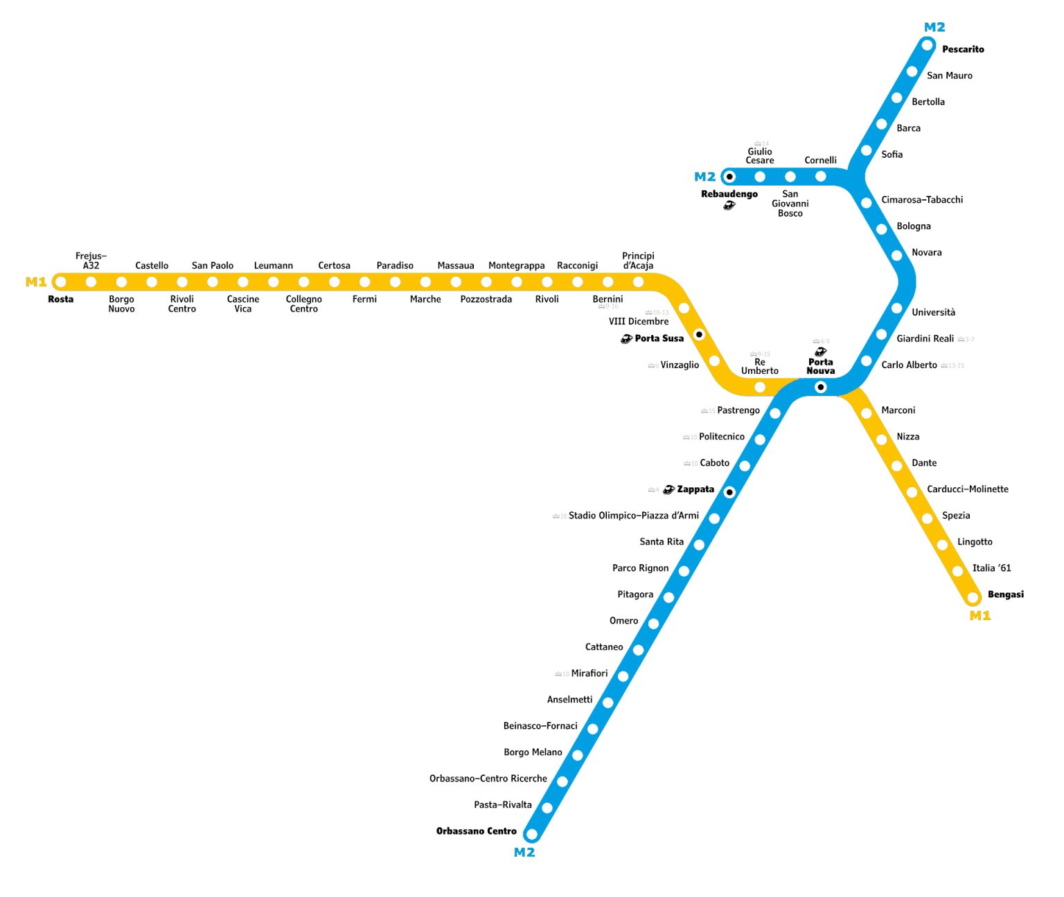 Turin Metro Map, Tickets, Hours and Stations