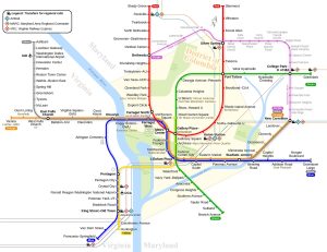 Washington Metro Map, Hours, Fares and Stations