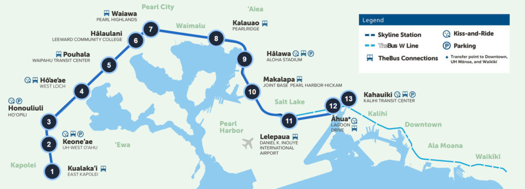 Honolulu Skyline (Light Metro): Map 2026, Stations, Hours, Tickets ...